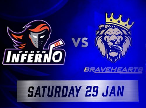 Perth Inferno VS Bravehearts - BraveHearts Ice Hockey Club